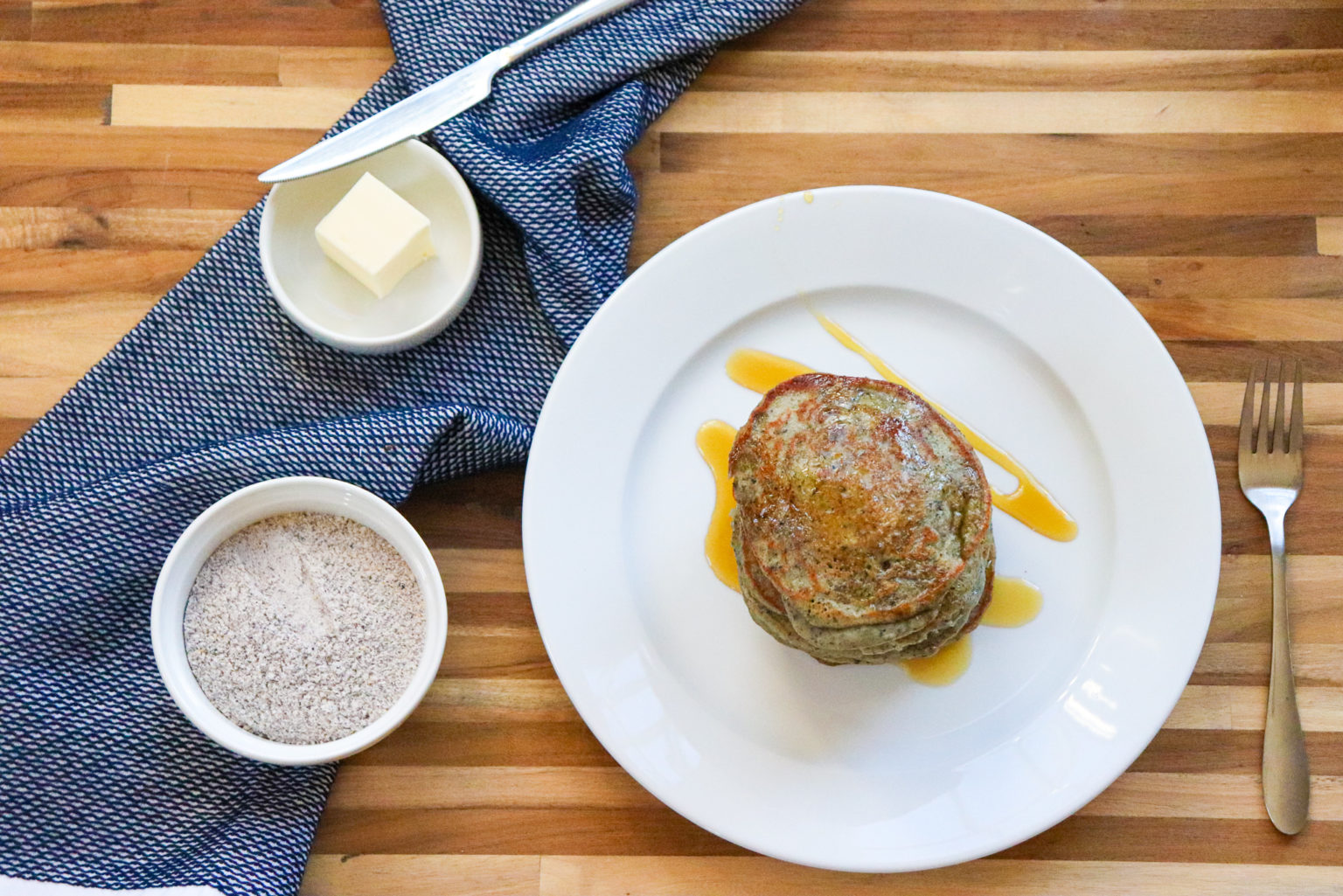 Blue Corn Pancakes - New Mexican Foodie